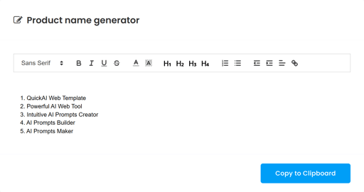 AI Prompt Template